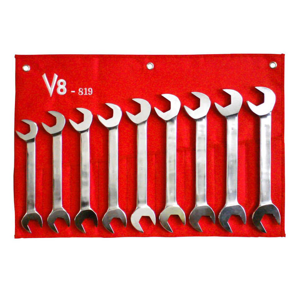 V-8 Tools 9pc Jumbo metric angle wrench set, sizes 24-32mm | eBay