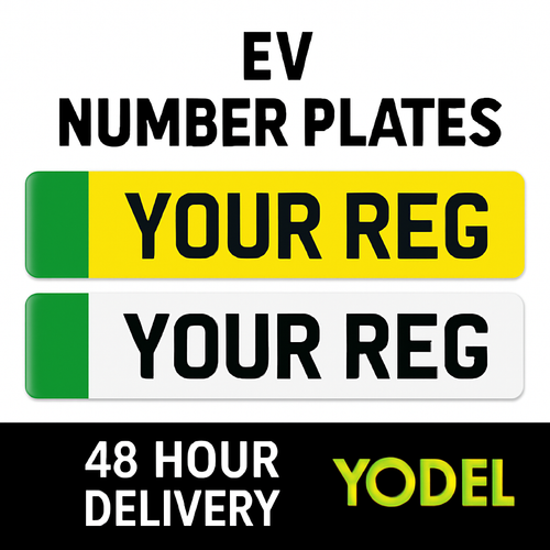 EV Number Plate Green Hybrid Electric Vehicle Plate MOT Legal | eBay UK