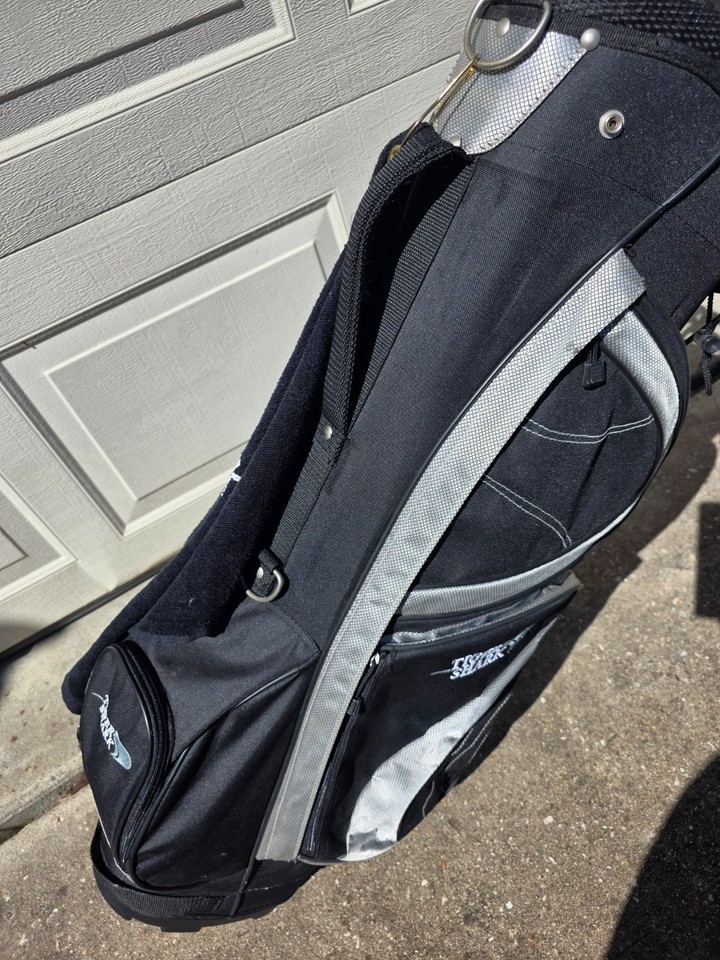 Tiger Shark TS960 LH Golf Club Set 1 3 Woods 4-9 Irons P/S Putter & Bag ...
