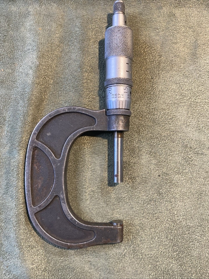 Craftsman D.J. 1-2” Micrometer, Carbide Tips, Ratchet Thimble, .0001 ...