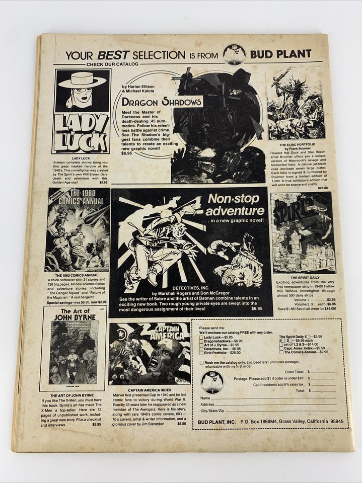 MARVEL PREVIEW #24 Paradox MARVEL Comics Magazine 1980 Gulacy adult SCI ...