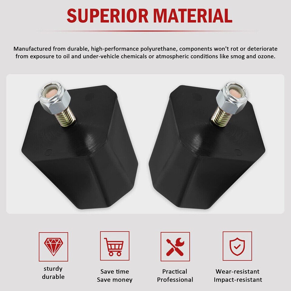 9.9136G Universal Bump Stop Set 2” Tall Suspensions | eBay