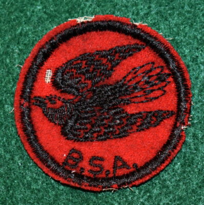 SCOUT 1930's PATROL RED & BLACK PATCH - BLACK BACKSITCH - NIGHTINGALE ...