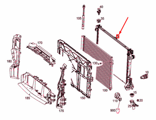 NEW MERCEDES-BENZ VITO W447 COOLANT RADIATOR A4475010201 OEM | eBay