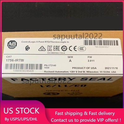 1756IRT8I Allen Bradley 1756-IRT8I /B ControlLogix RTD Thermocouple US ...