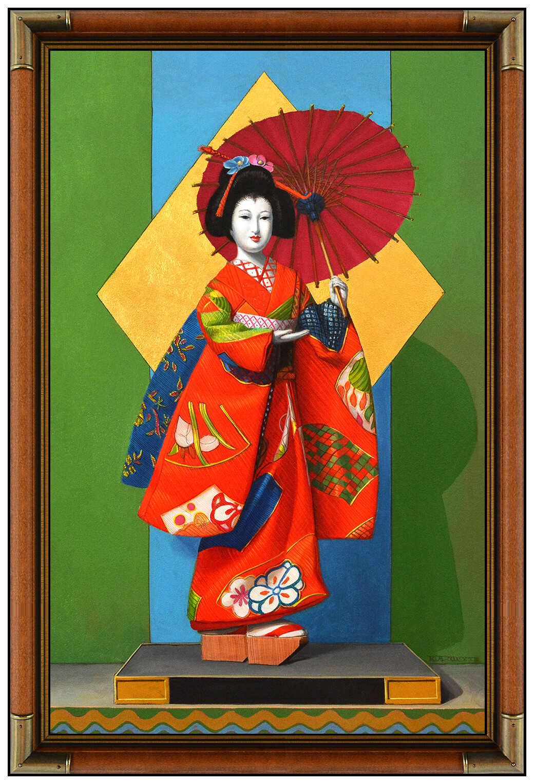 Raymond A Whyte Original Female Portrait Painting Oil On Board Signed ...