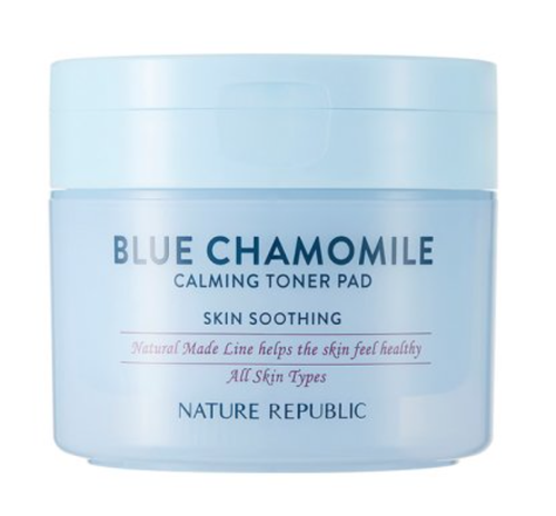 Nature Republic Blue Chamomile Calming Toner Pad 100g 50pads Skin ...