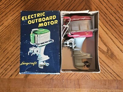 VTG Langcraft Toy Outboard Motor Mercury Style Red with Decal ...