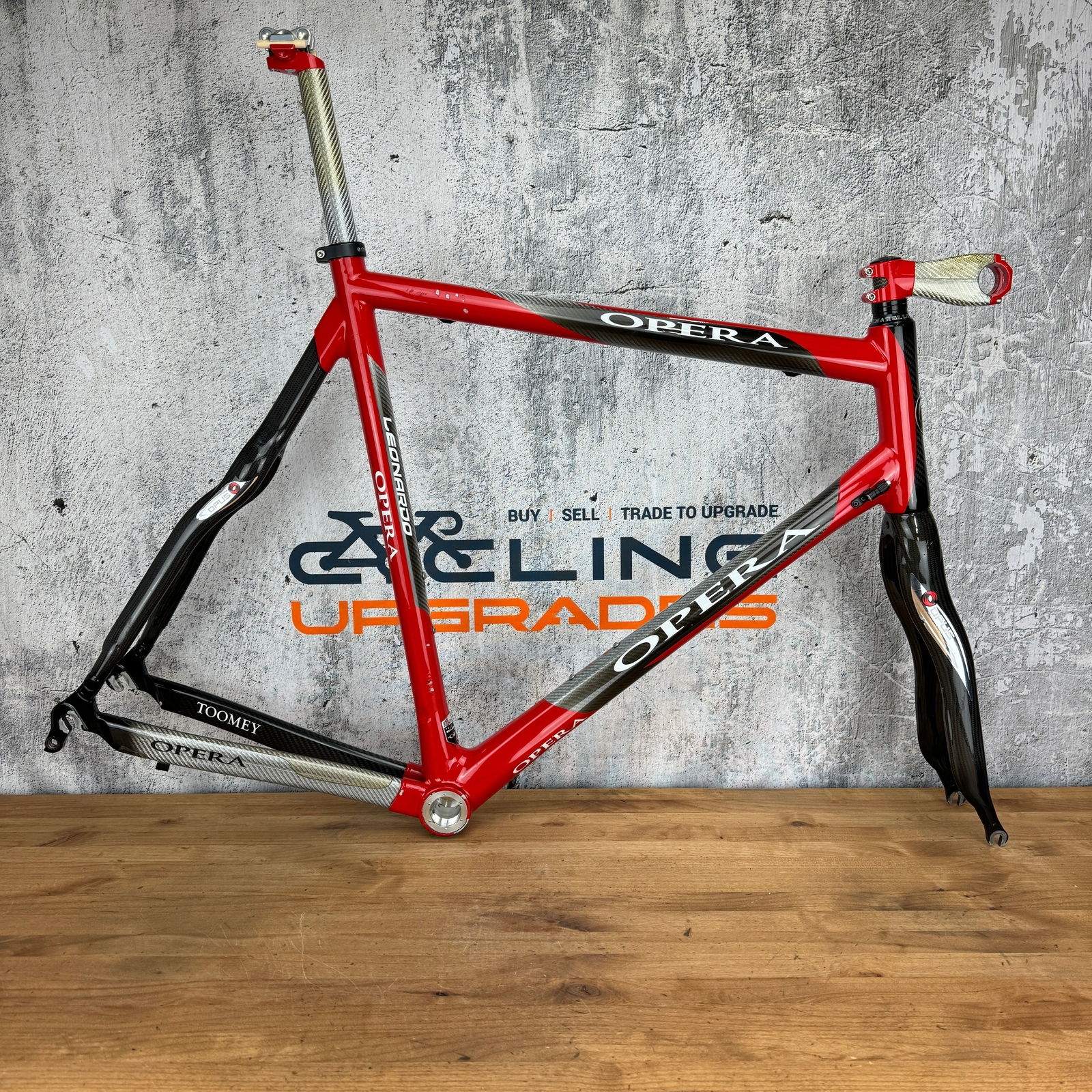 Opera Leonardo by Pinarello 59cm Rim Brake Carbon Road Bike Frameset ...