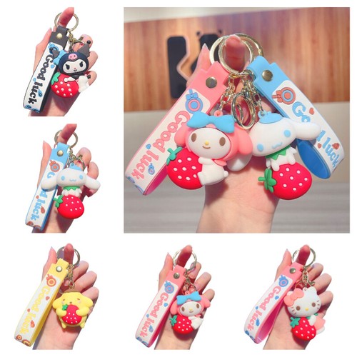 Jg-979 Creative And Cute Meledi Stberry Keychain Cartoon Pvc Cool Lomi ...