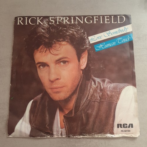 Rick Springfield Love Somebody Human Touch 45 Italie Press 1984 Prog ...