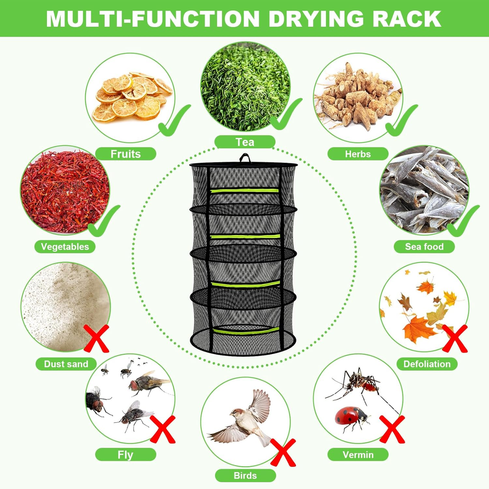 Herb Drying Rack - Mesh Drying Rack - Herb Drying Rack Hanging with ...