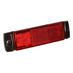 Red LED Rear Marker Lamp with Reflector | eBay UK
