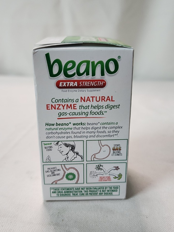 Beano Digestive Enzyme, Gas Prevention & Digestive Enzyme Supplement ...