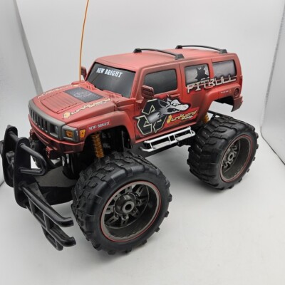 New Bright RC Car Truck H3 Hummer Pitbull As Is For Parts No Battery Or ...