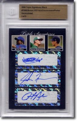 NEFTALI FELIZ * JORDAN ZIMMERMANN Jarrod Parker Autograph Rookie Auto ...