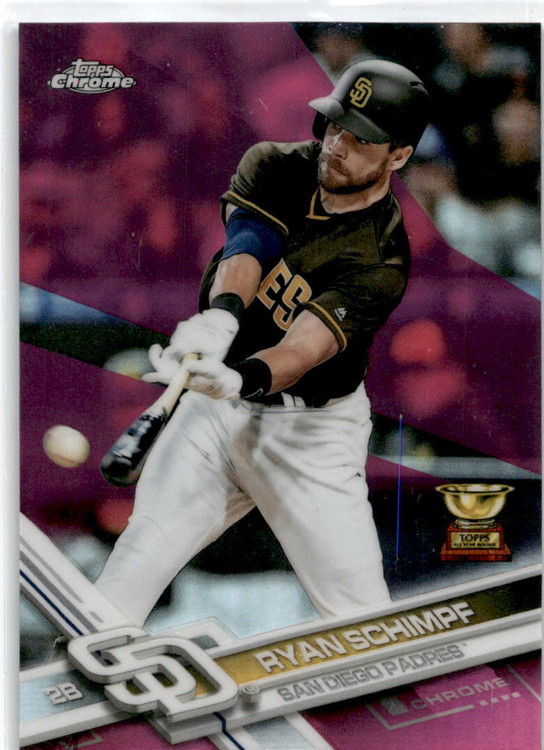 2017 Topps Chrome Baseball Pink Refractor Ryan Schimpf #187 | eBay
