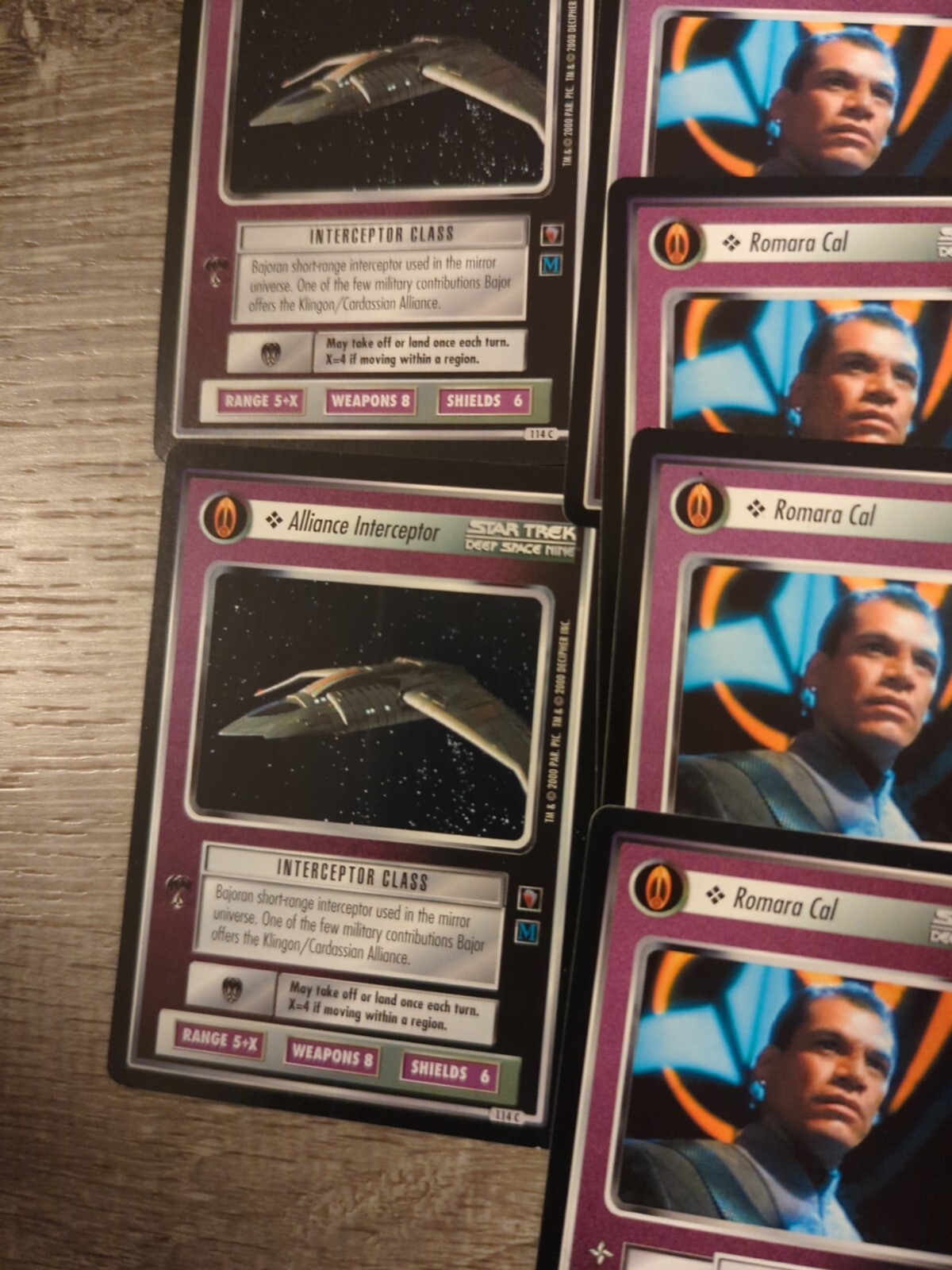 33+ Card Lot Bajor / Bajoran Ships + Staff Star Trek CCG 1E TCG DS9 ...