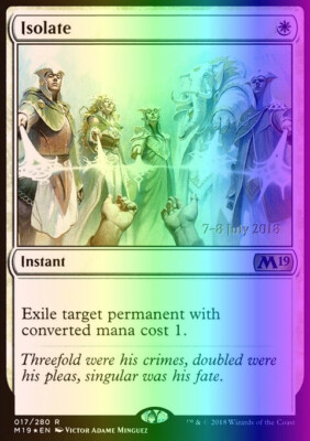MTG Magic the Gathering Isolate (17s/95) Core Set 2019 Promos NM FOIL ...