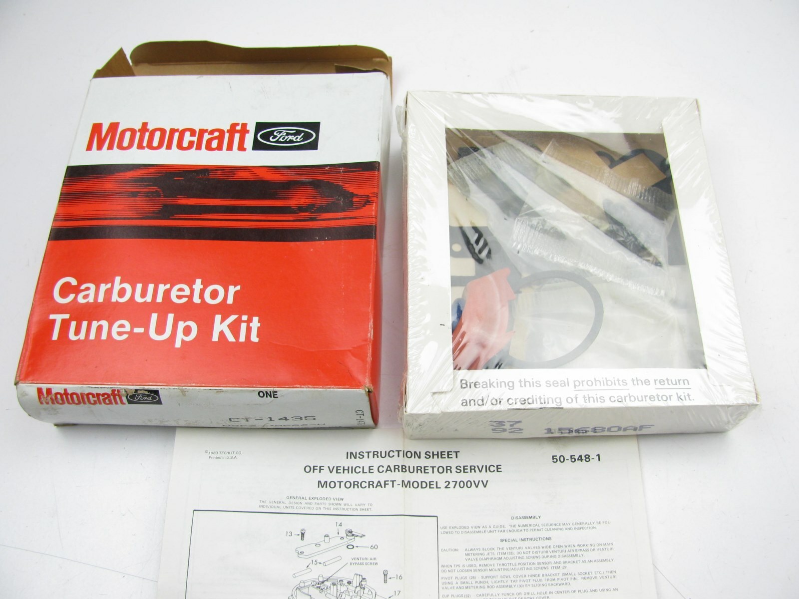 Carburetor Repair Kit-Carb. Tune-Up Kit Motorcraft CT-1435 for sale ...