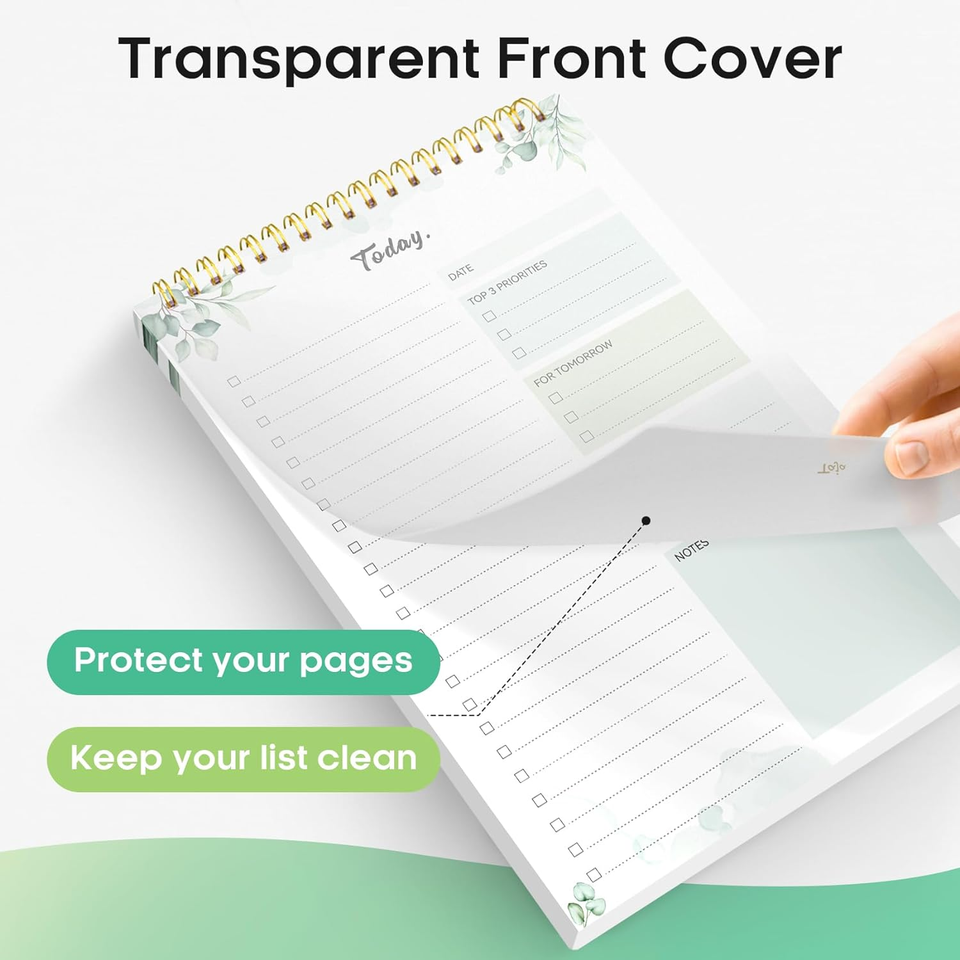 To Do List Pad - to Do List Notebook for Work with 52 Sheets, Undated ...