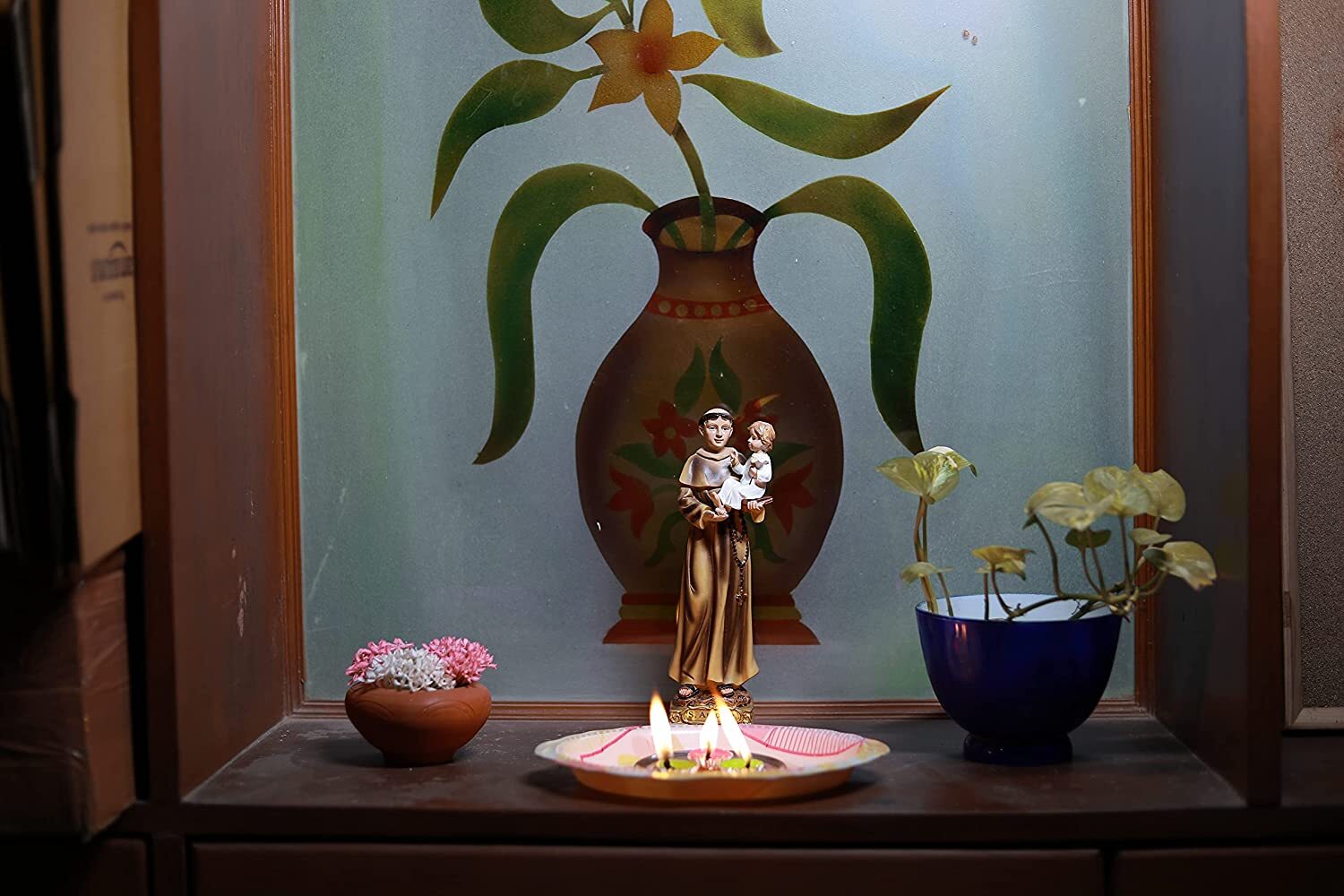 Imported Polyresin Christian Gift Showpiece Saint Antony Statue for ...