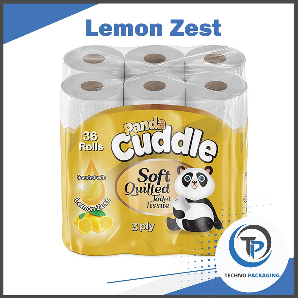 Panda Cuddle Soft Quilted 3 Ply Toilet Tissue 18 | 45 | Rolls Aloe Vera ...
