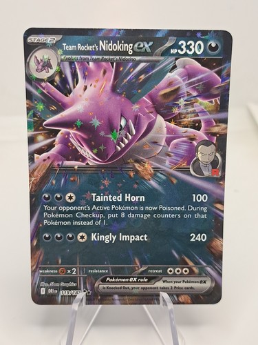 Team Rocket's Nidoking ex Destined Rivals Ultra Rare Pokémon TCG 119/182 SV10 | eBay