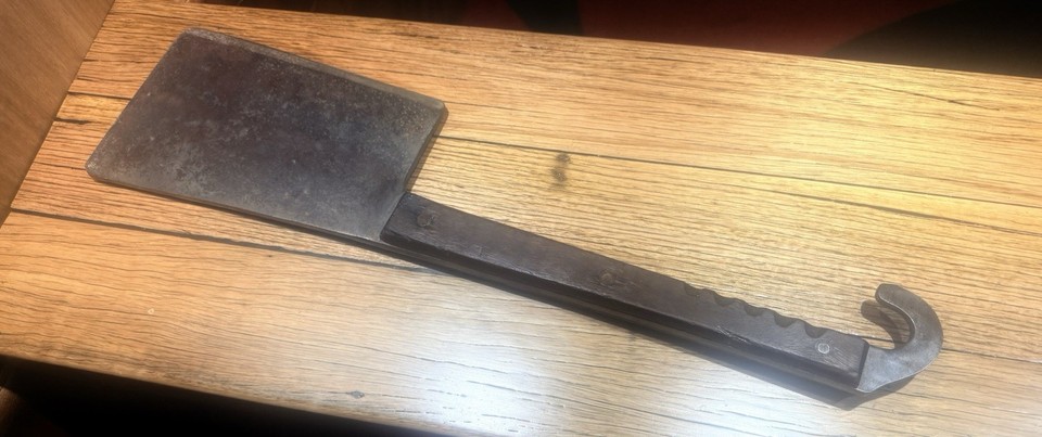 Antique East Bros Sydney Meat Cleaver Hog Splitter Large Butcher Knife ...