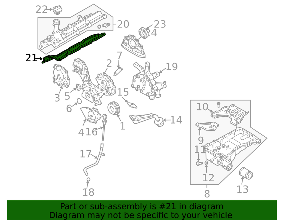Genuine Infiniti Engine Valve Cover Gasket 13270-AR010 | eBay