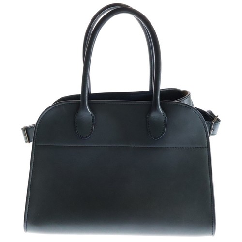 The ROW Soft Margo 10 2 Way Handbag Shoulder Bag Black Leather Used ...
