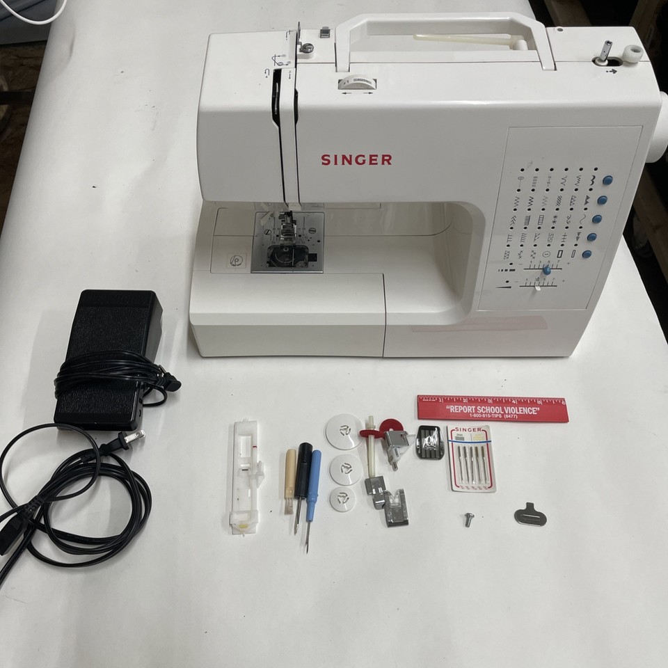 SINGER 7442 Electronic Sewing Machine + Extras Working Needs Bobbin ...