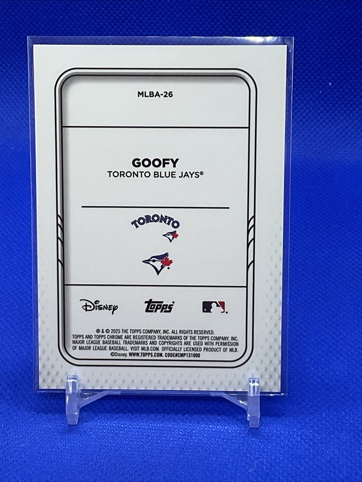 GOOFY ‘25 Topps Chrome Update Mickey And Friends Disney Blue Jays ...