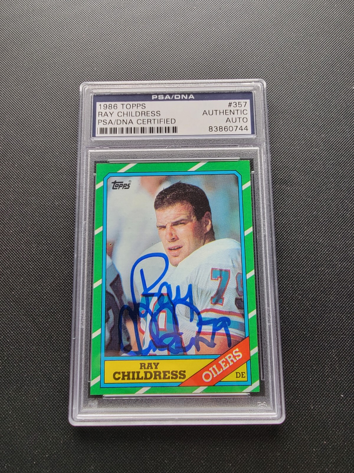 Ray Childress Autograph PSA 1986 Topps | eBay