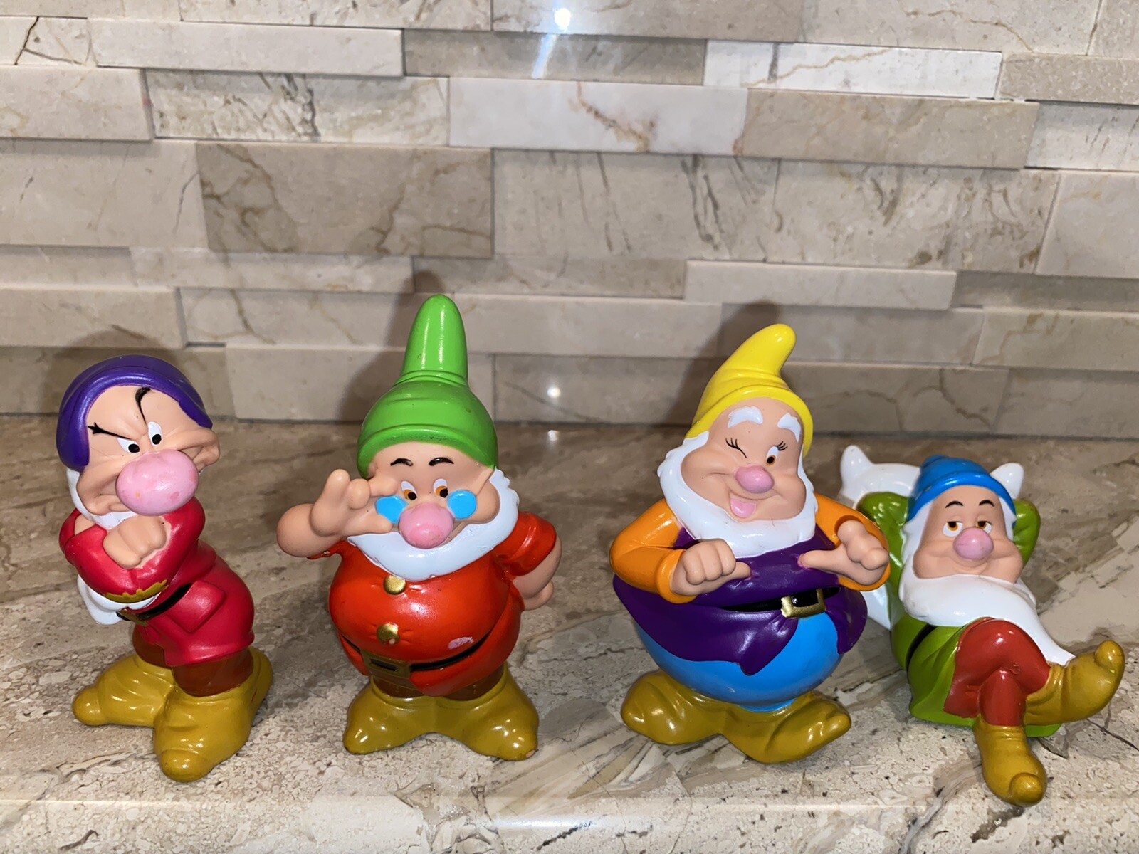 DISNEY'S DWARFS 4 FIGURE LOT SLEEPY GRUMPY | eBay