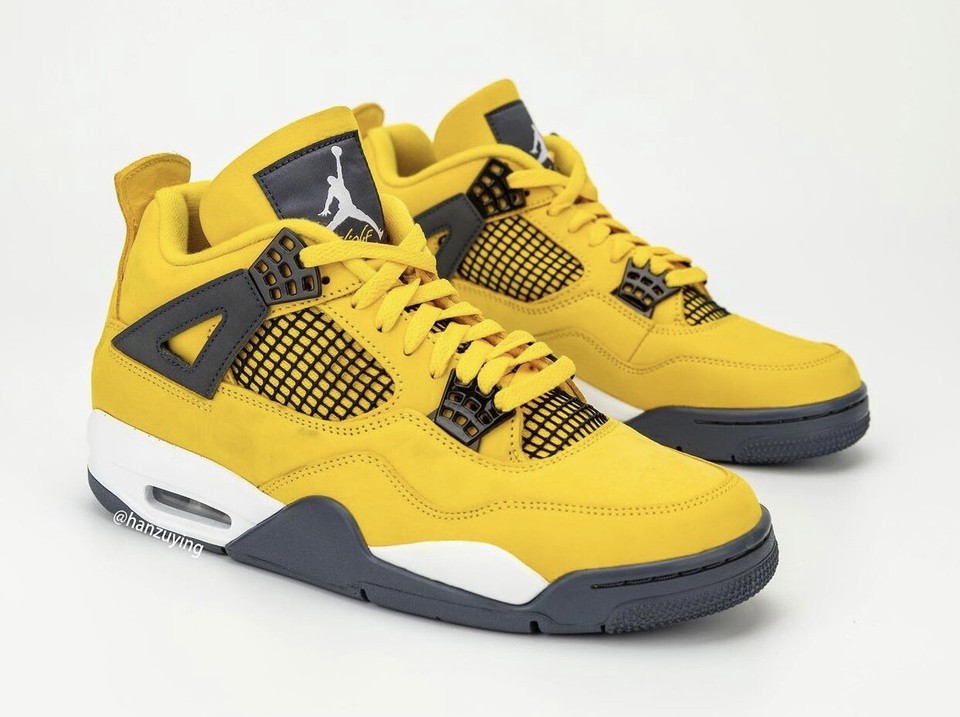 Nike Air Jordan 4 Retro 'Lightning' 2021 Yellow/Black CT8527-700 ...