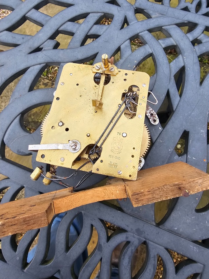 Hermle German mantle clock movement FHS Hermle bim-bam clockmakers ...