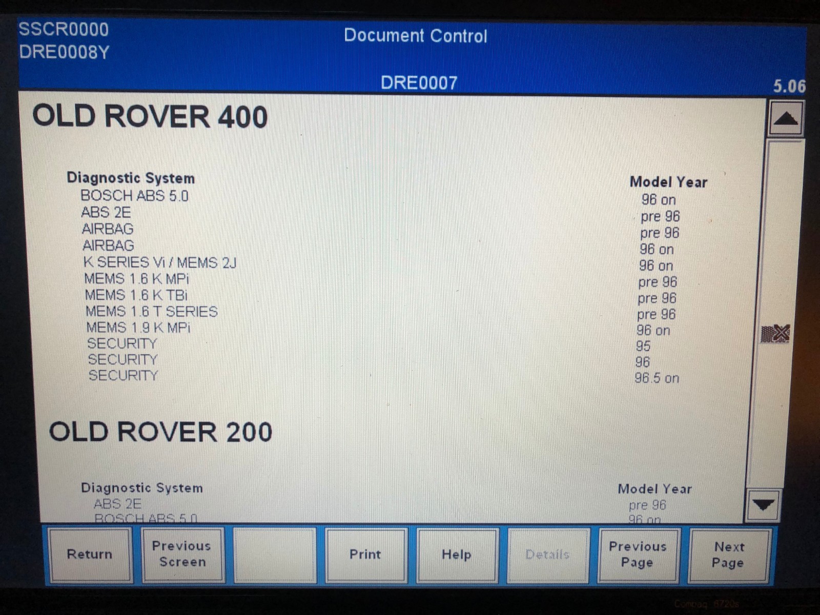 MG Rover Daignostic T4 Testbook Service T16 T series MG ZR Turbo | eBay UK