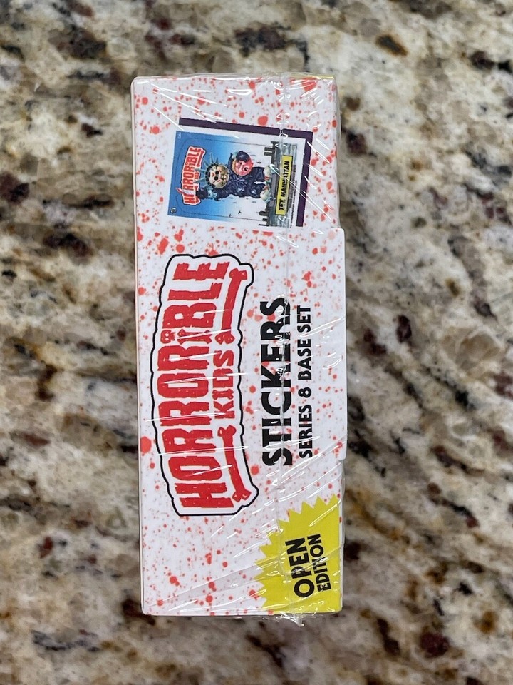 Horrible Kids Sealed Series 8 Base Set Box Pingitore GPK Parody Sticker ...