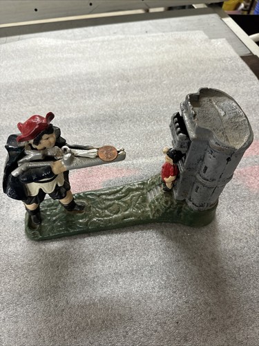 vintage cast iron mechanical coin bank | eBay