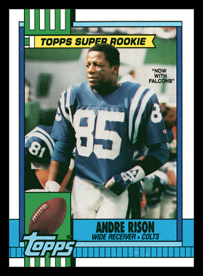 1990 Topps Andre Rison Super Rookie Atlanta Falcons #300 Centered Mint ...