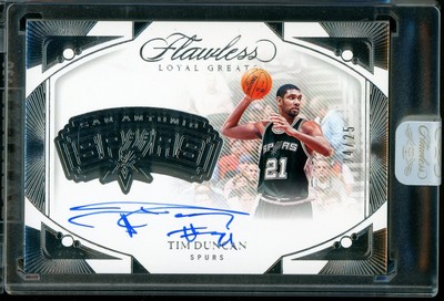 2023-24 Panini Flawless Tim Duncan Flawless Loyal Greats Auto #/25 | eBay