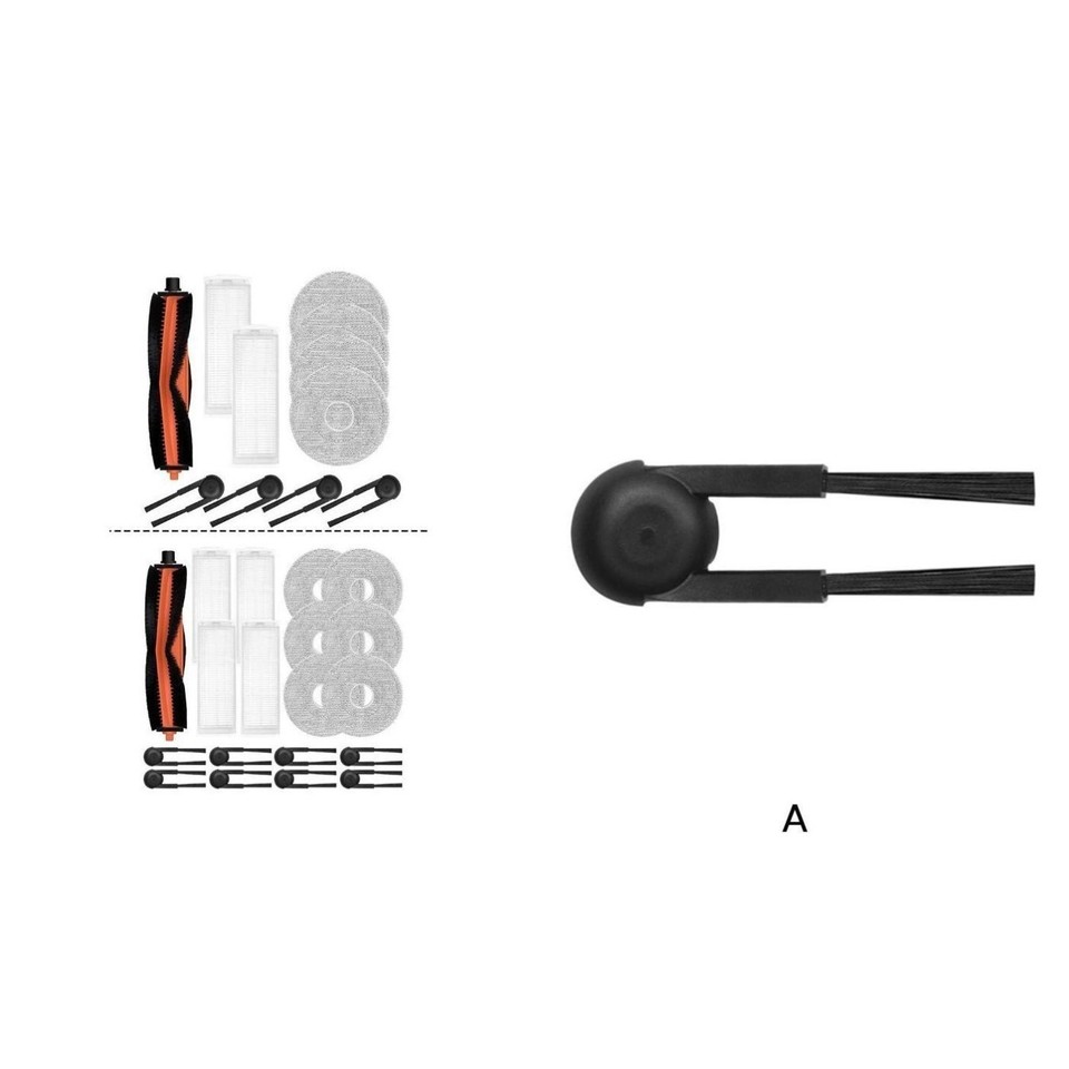 For Floor Mopping Main Side Brush Kit Filter Paper Element Microfiber ...