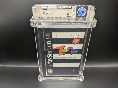 Zoop Longbox PS1 WATA 8.0 A+ FACTORY SEALED 1st Print Black Label VGA ...