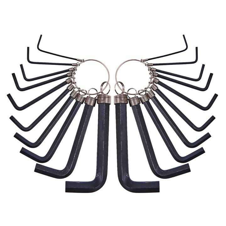 20PC Metric / Imperial Hex Hexagon Allen Alan Key Wrench Set 1.5 - 10mm ...