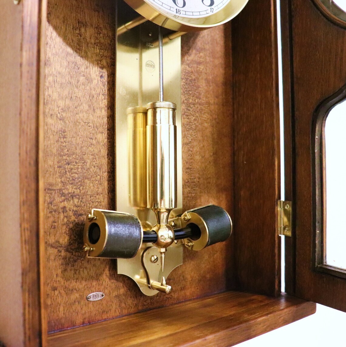 ATO HALLER & BENZING Antique Wall TOP Clock 1920s Electric SUPER RARE ...