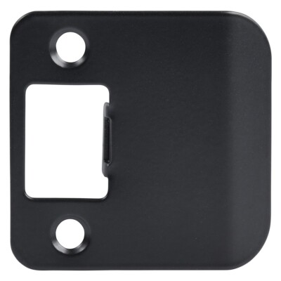 Designers Impressions Matte Black 1-3/4" Extended Strike Plate - 2-1/4 ...