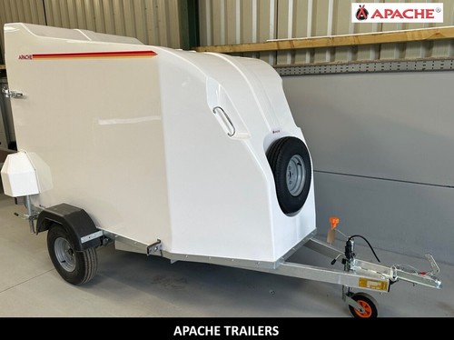 ⭐BRAND NEW⭐ Apache Box Van Trailer inc rear ramp UK Delivery 750KG Inc ...