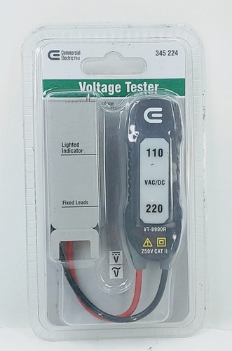 BRAND NEW SEALED Commercial Electric 110-220-volt ac/dc voltage tester ...