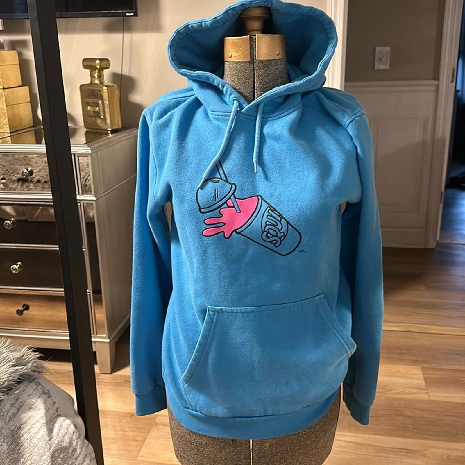 Adidas X The Simpsons Squishee men’s blue hoodie size… - Gem